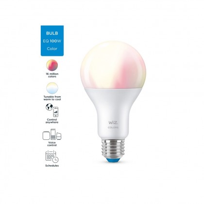 WiZ E27 LED Smart Lighting Tunable White and Colour Bulb (13W 2700-6500 ...
