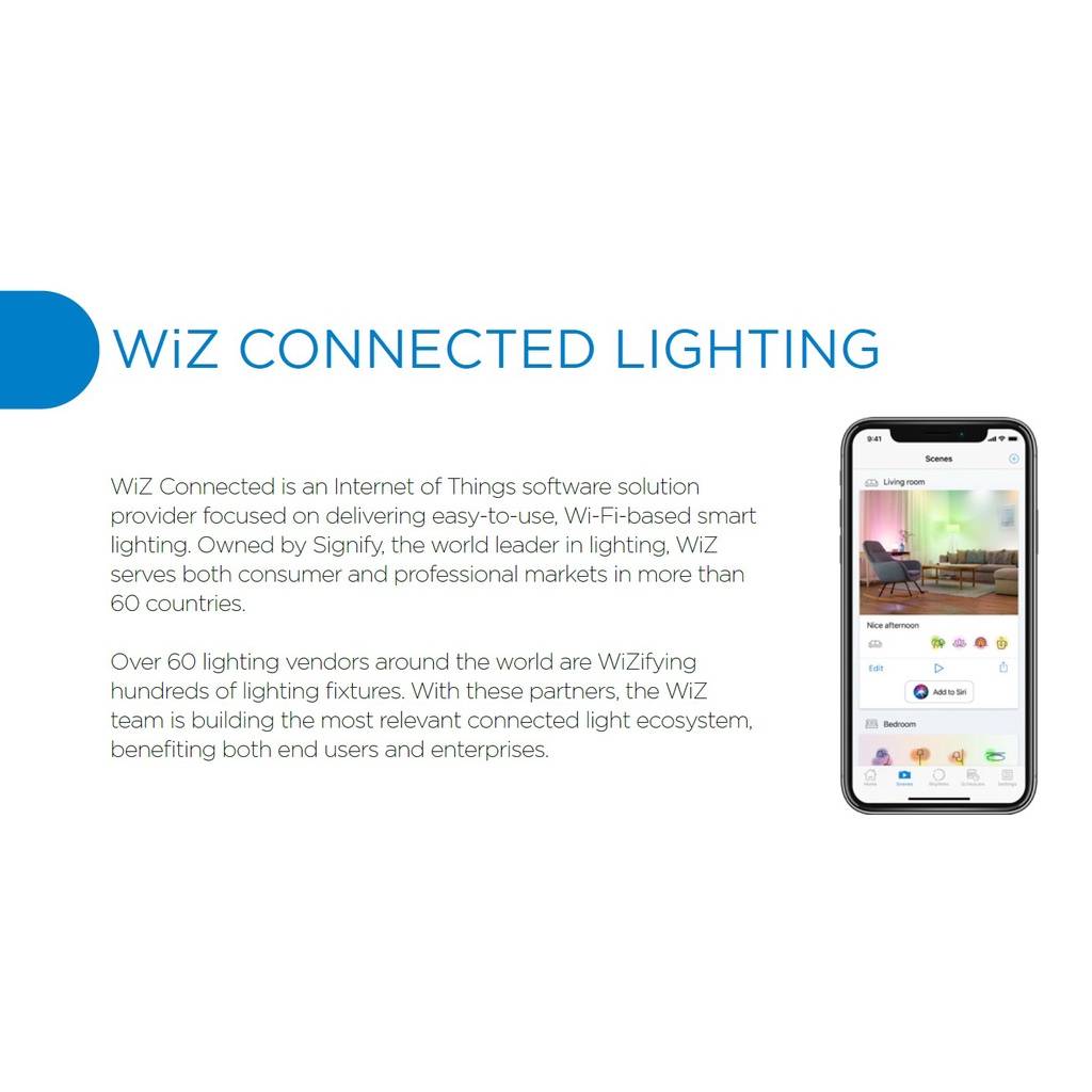 WiZ LED Adria Smart Dimmable Ceiling Lights 17W White (6500K) (1 Year ...