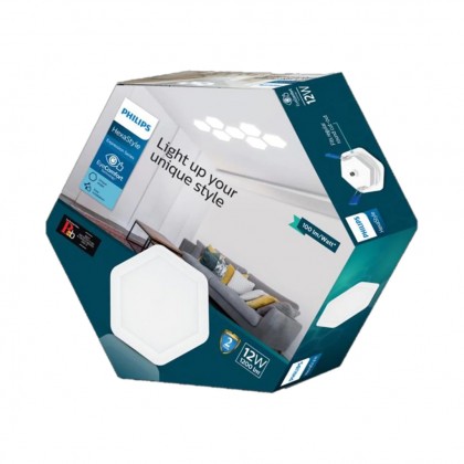 Philips HexaStyle LED Downlight 12W Cool Daylight (1 Year Warranty)